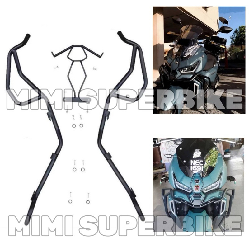 SYM HUSKY150 HUSKY 150 CRASH BAR HEAVY DUTY & RUBBER CRASHBAR BODY ...