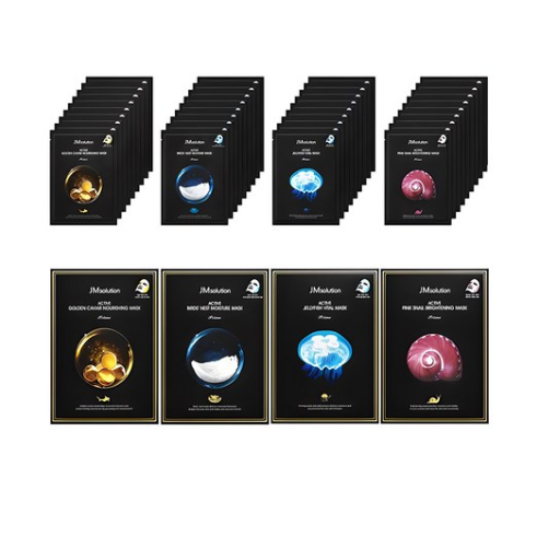 JM Solution Active Solution Mask Pack 4 types x 10p Set, 40 pieces, 1 set | Shopee Malaysia