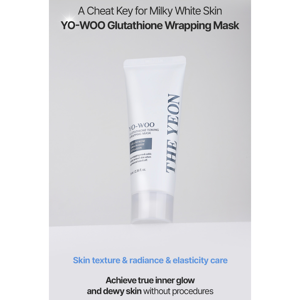 [The YEON] YO WOO GLUTATHIONE WRAPPING MASK + BRUSH | Shopee Malaysia