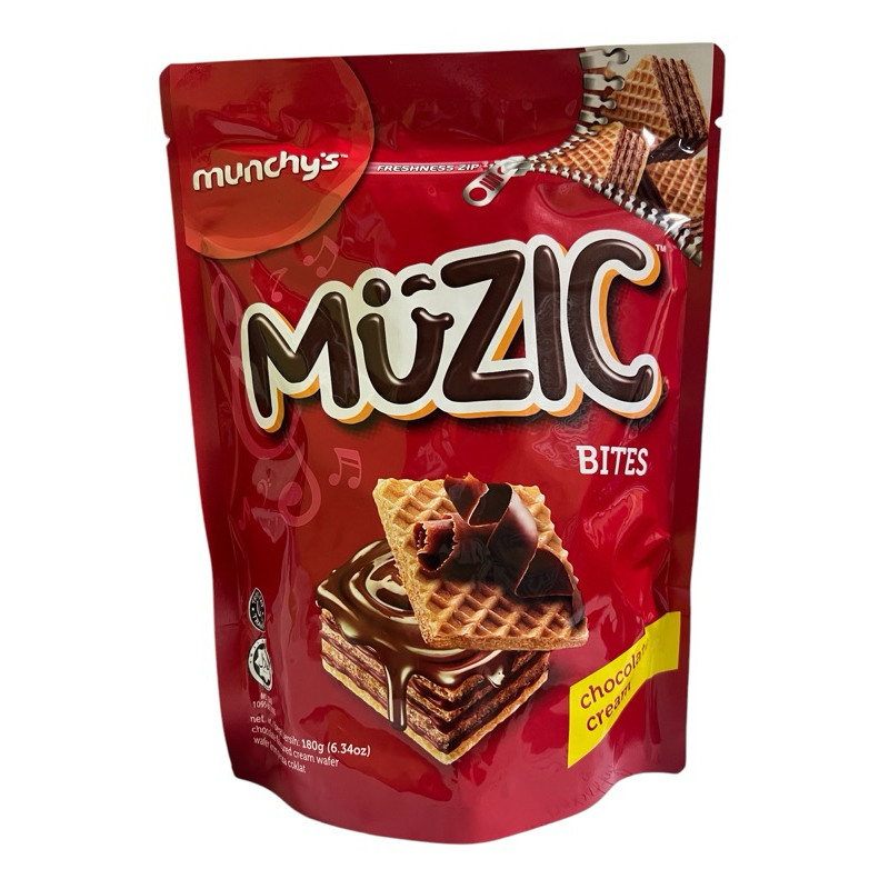 Muzic Chocolate Cream Wafer Bites 180 Gram - MUNCHY'S | Shopee Malaysia