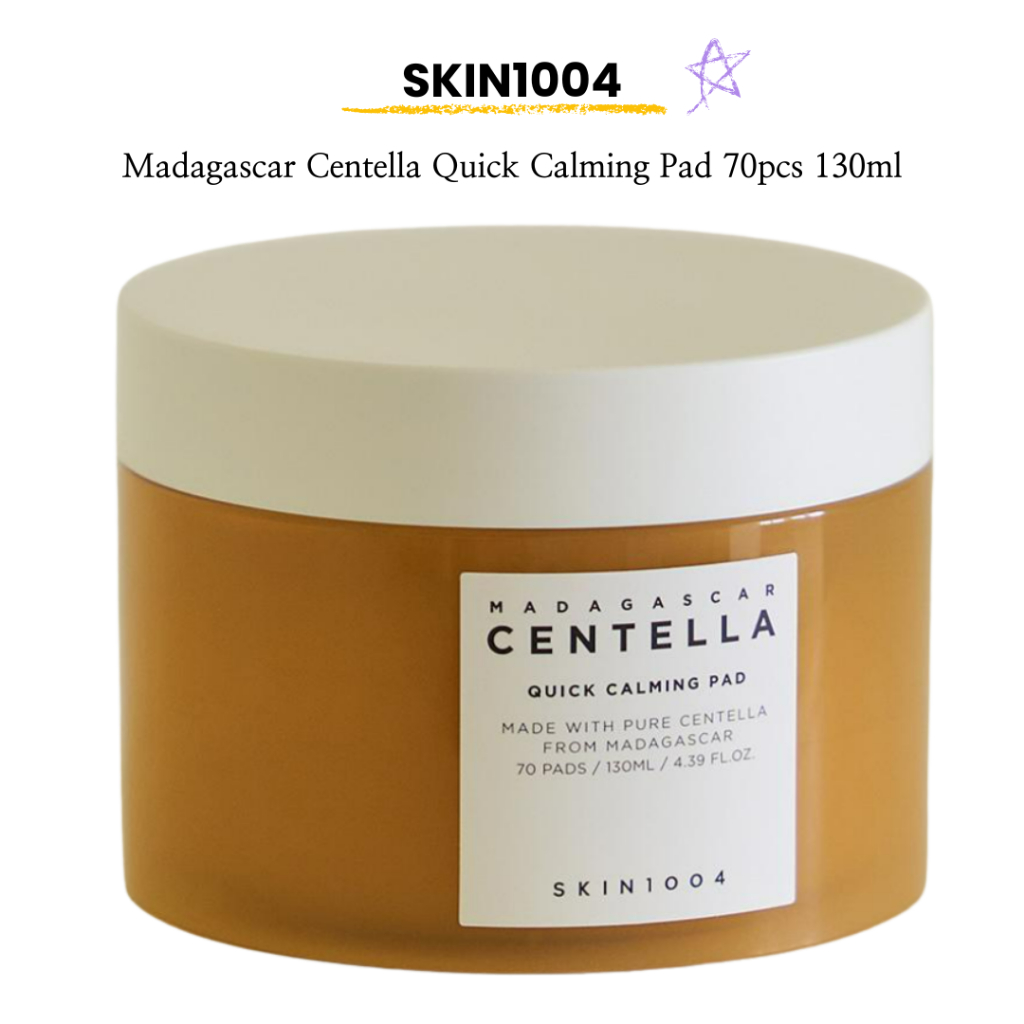 SKIN1004 Madagascar Centella Quick Calming Pad 70pcs 130ml – Soothing ...