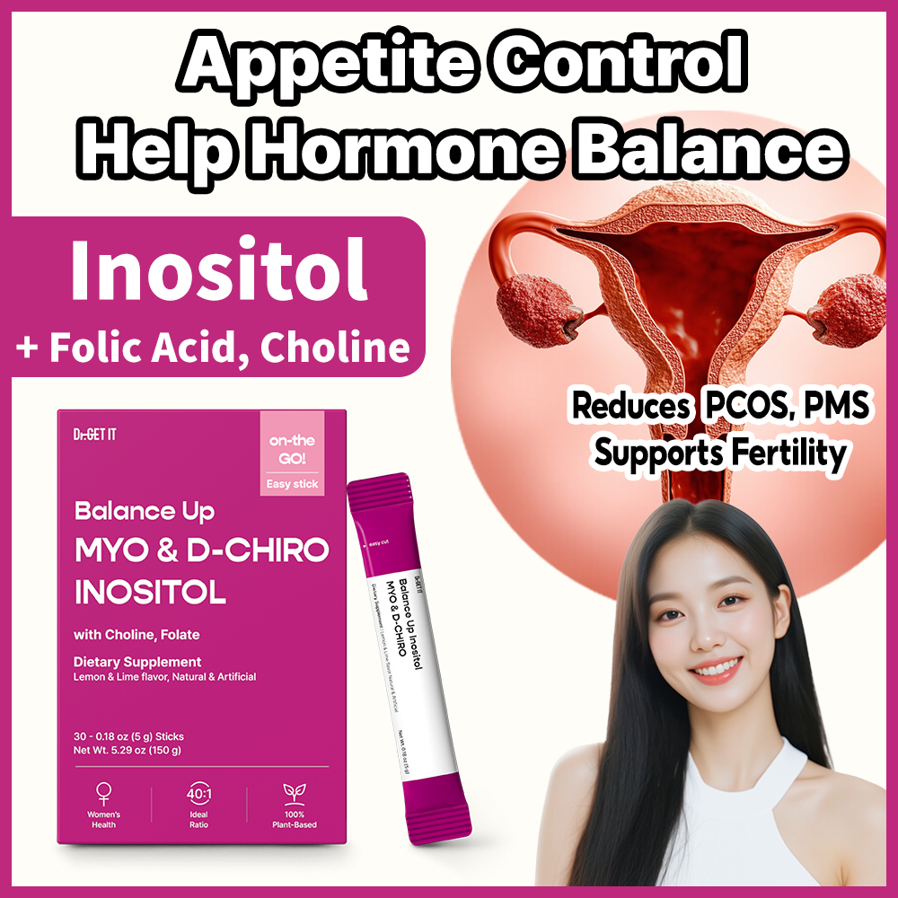 Dr. GET IT Balance Up MYO, D-CHIRO Inositol Essential Supplement for Appetite control, Irregular ...