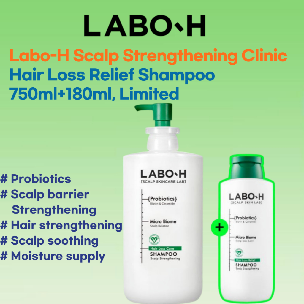 [OLIVE YOUNG] LABO-H Mild Acidic Scalp Strengthening Shampoo, Hair Loss ...