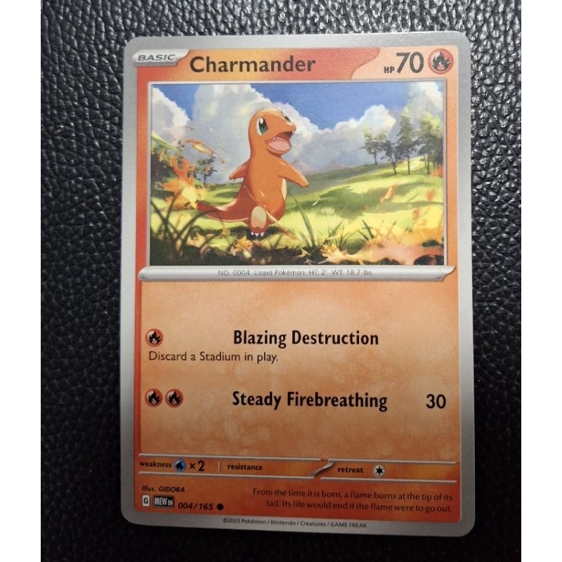 Pokemon Charmander (normal)- 004/165 [Pokemon 151] | Shopee Malaysia