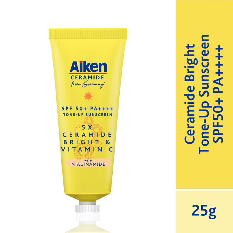 AIKEN Ceramide Bright Sunscreen Spf50 Pa+++ 25g | Shopee Malaysia