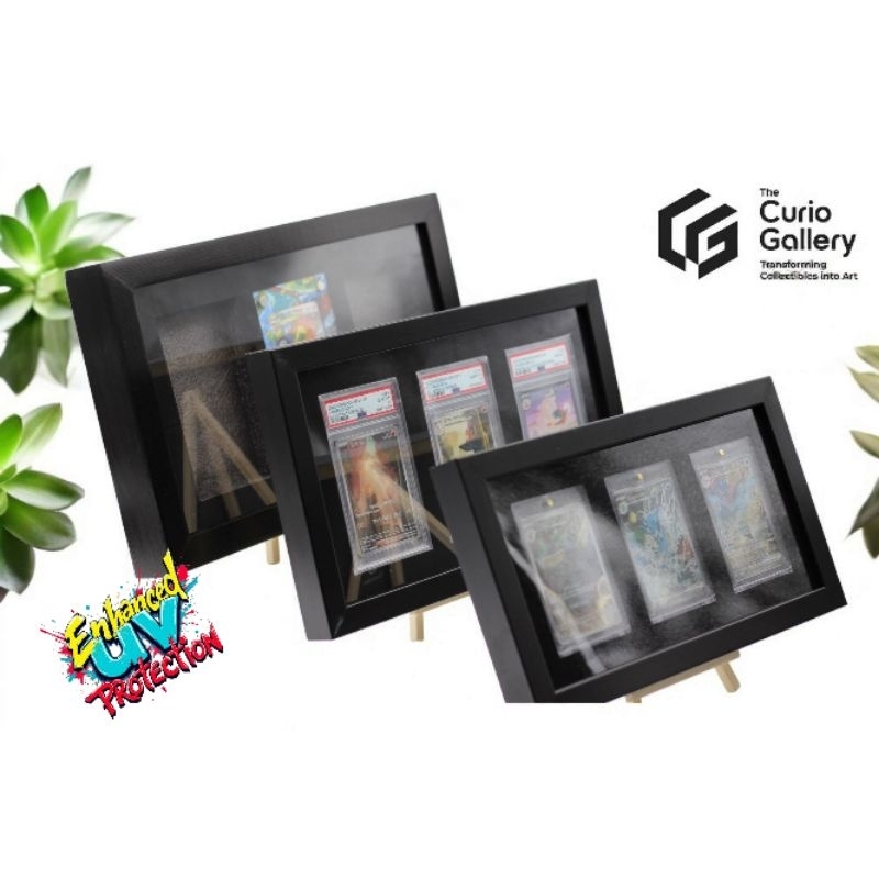 TCG Wooden Display Frame for Pokémon MTG | PSA Slab, Magnetic, Extended ...