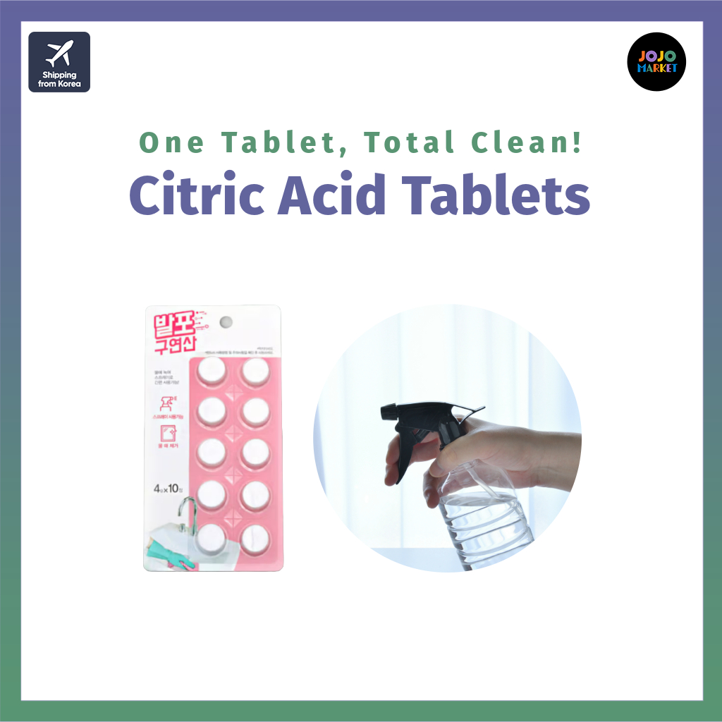 Effervescent Citric Acid Tablets (10pcs) / All-purpose cleaning hero ...