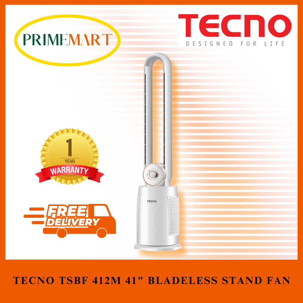 TECNO TSBF 412M 41" BLADELESS STAND FAN + 1 YEAR WARRANTY | Shopee Malaysia