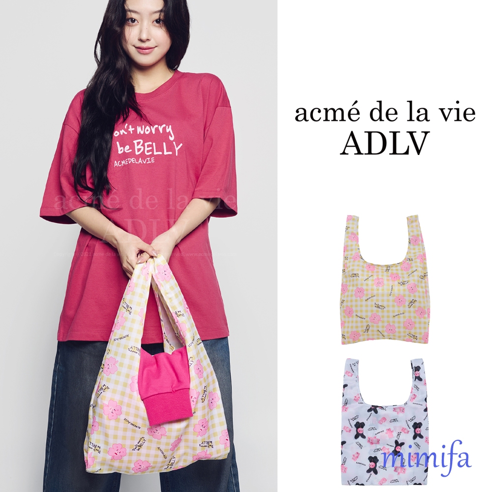 [acme de la vie ADLV] RABBIT BELLY CLOVER BELLY REUSABLE BAG | Shopee ...