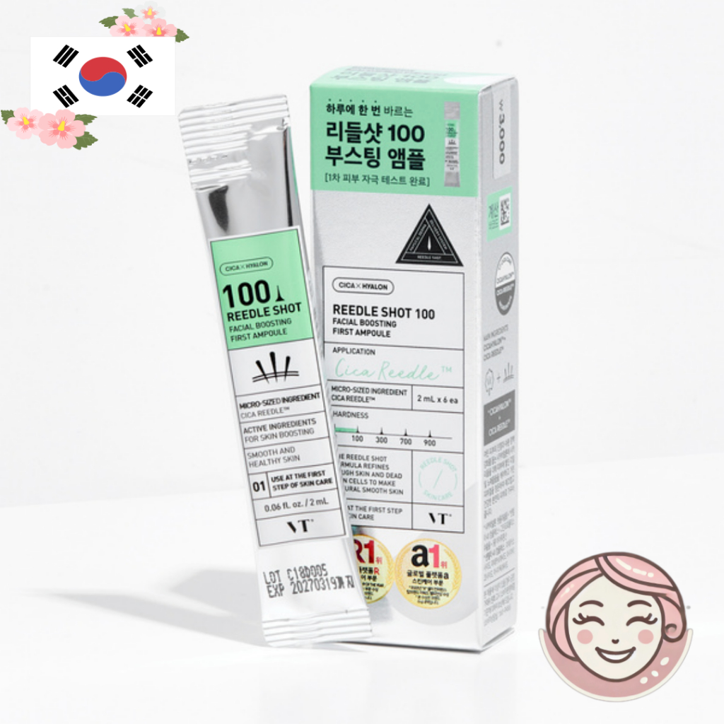 [Korea Daiso] VT Riddle Shot 100 Facial Boosting First Ampoule 2 ml × 6 ...