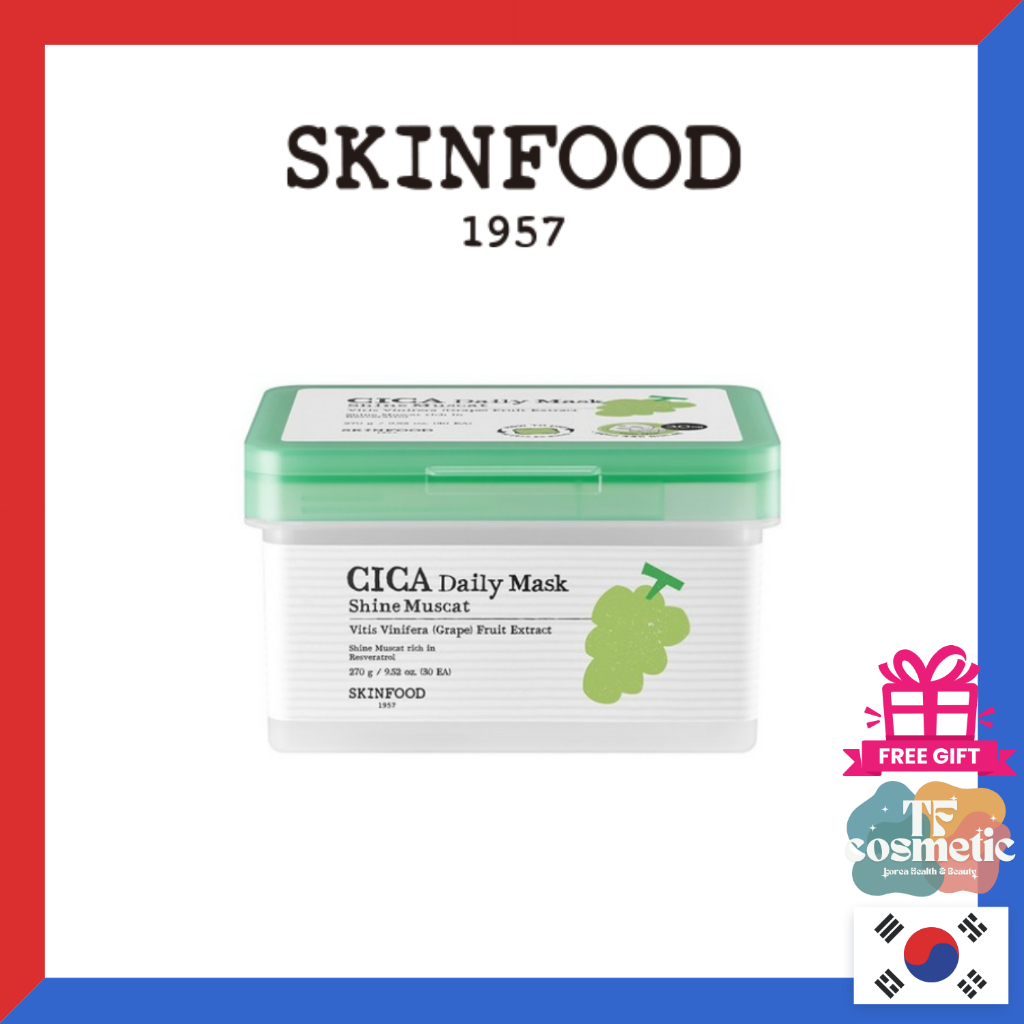 [SKINFOOD] Masker Harian Shine Muscat Cica (270g 30 Helai x 1 Unit ...