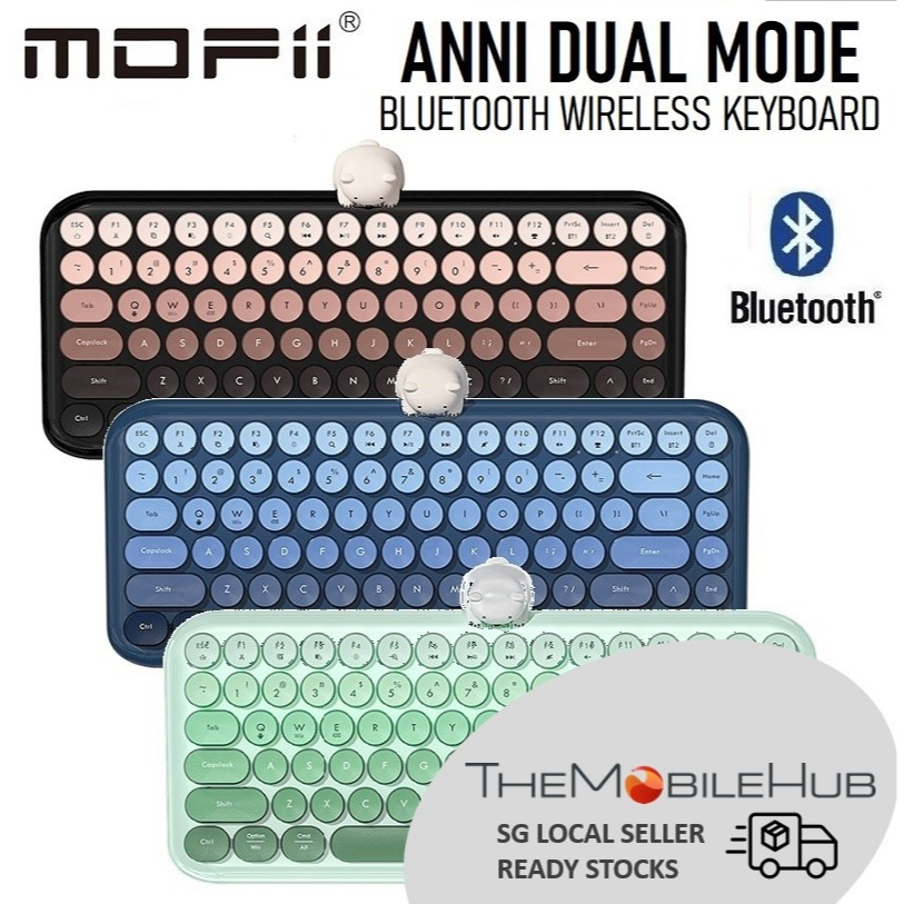 MOFII ANNI Dual Mode USB Bluetooth Wireless Keyboard Windows Mac ...