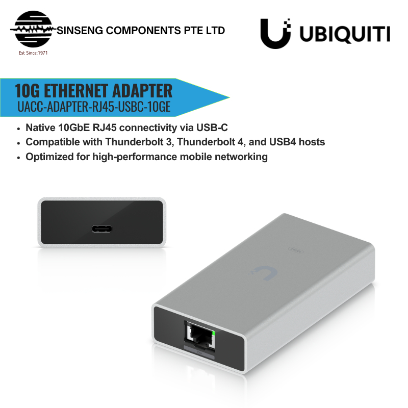 Ubiquiti Unifi 10G Ethernet Adapter | UACC-Adapter-RJ45-USBC-10GE 10G ...