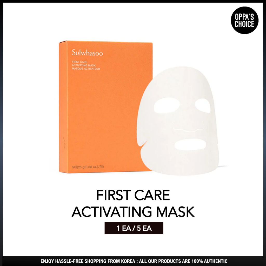 SULWHASOO FIRST CARE ACTIVATING MASK 25g(1 SHEETS / 5 SHEETS) | Shopee ...