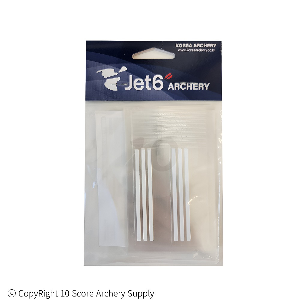 Jet6 Triple Fletching Tape Adhesion Tape Fletches Arrow Glue (10 Sheets ...