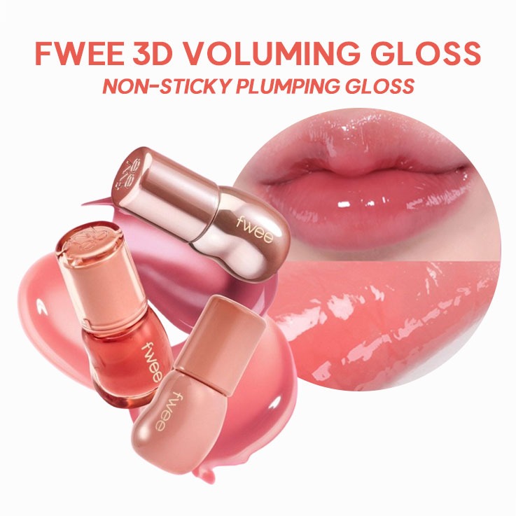 FWEE 3D VOLUMING GLOSS 5.3G | NON-STICKY PLUMPING GLOSS | 11 COLORS AVAILABLE | Shopee Malaysia