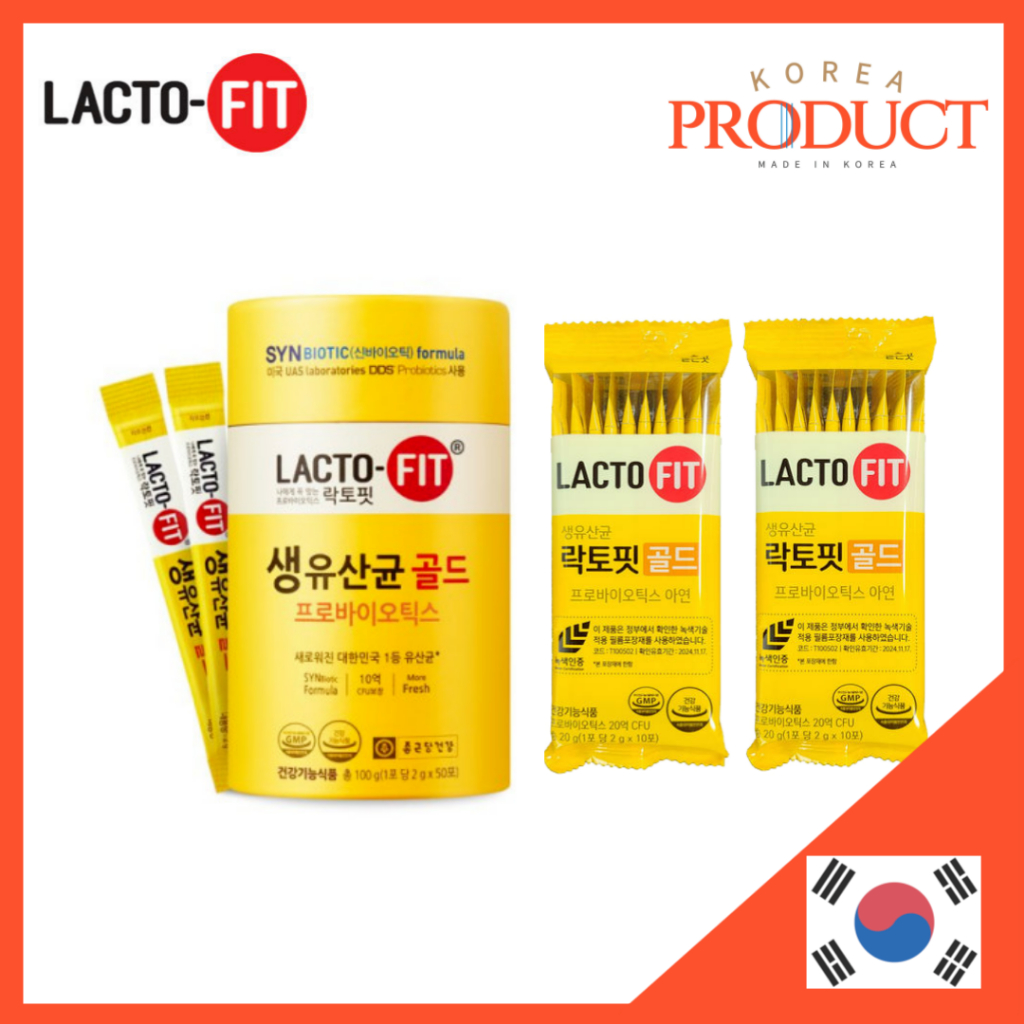 CKD Lacto-Fit Probiotics Gold Lacto 5x Formula 2g x 50 Sticks 100 ...