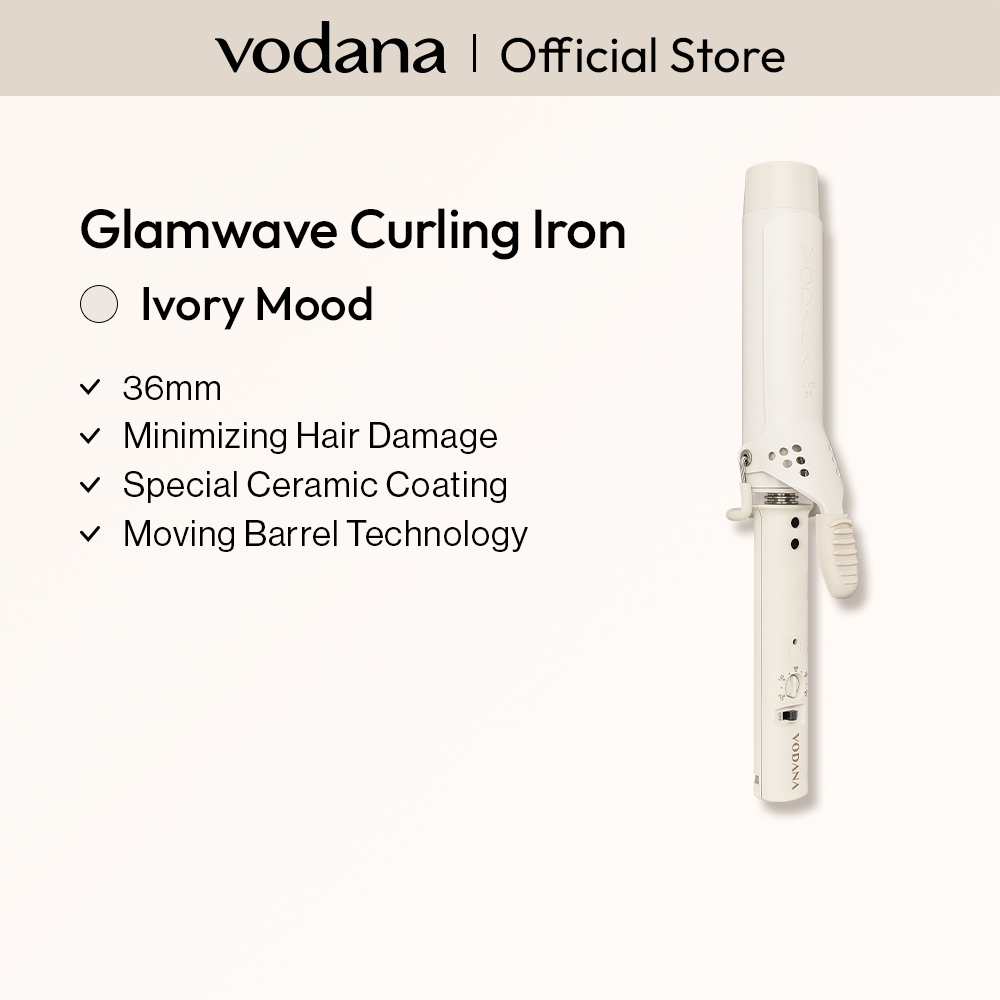 [VODANA OFFICIAL] VODANA GLAM WAVE CURLING IRON 36mm/40mm (Ivory Mood ...