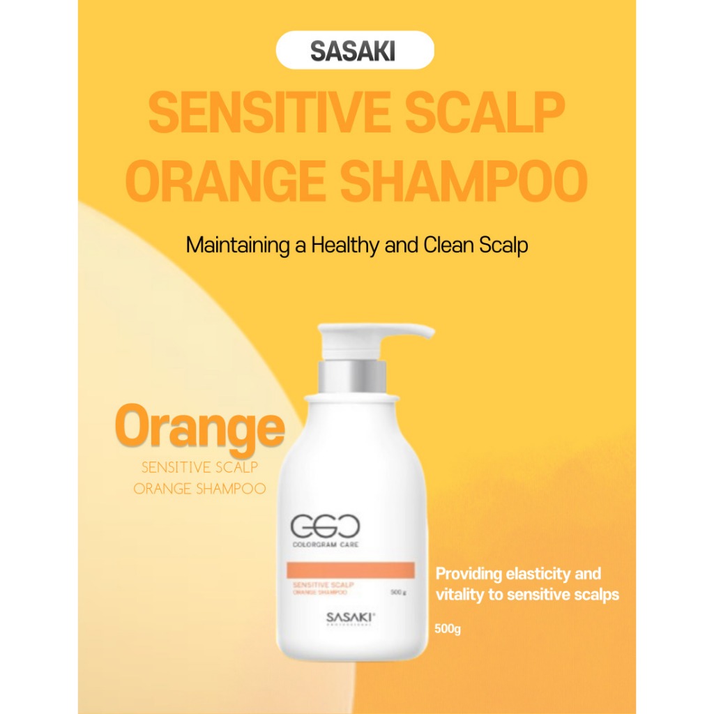 SASAKI SENSITIVE SCALP ORANGE Shampoo 500g | Shopee Malaysia
