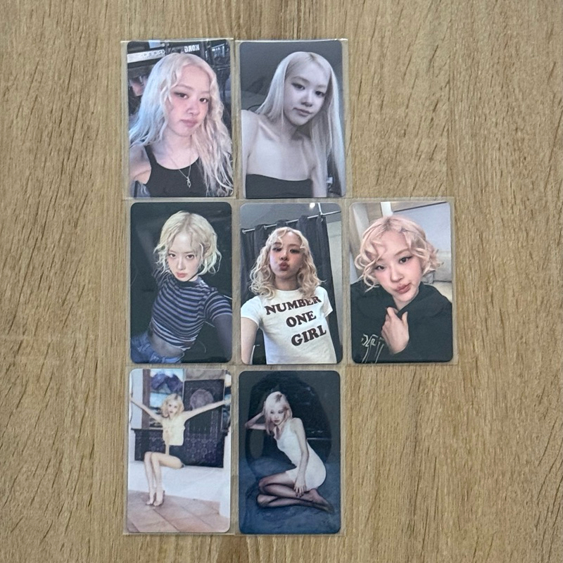 WTS BLACKPINK ROSE - 1st Studio Album [ ROSIE ] OFFICIAL PHOTOCARD ...