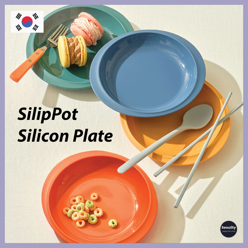 [Made in Korea] Silipot Color Pop Silicone Plate｜Unbreakable & BPA-Free ...