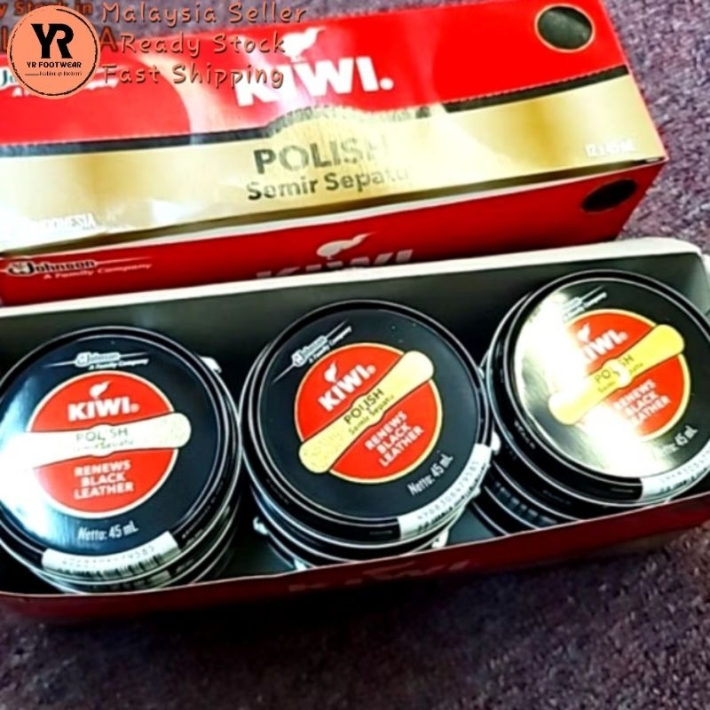 KIWI shoe polish black brown colour 45ml / shoe brush 鞋油刷子 | Shopee Malaysia