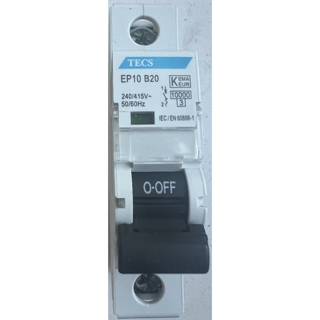 Terasaki TECS MCB 1P 10kA 10A-63A Miniature Circuit Breakers TYPE B/C ...