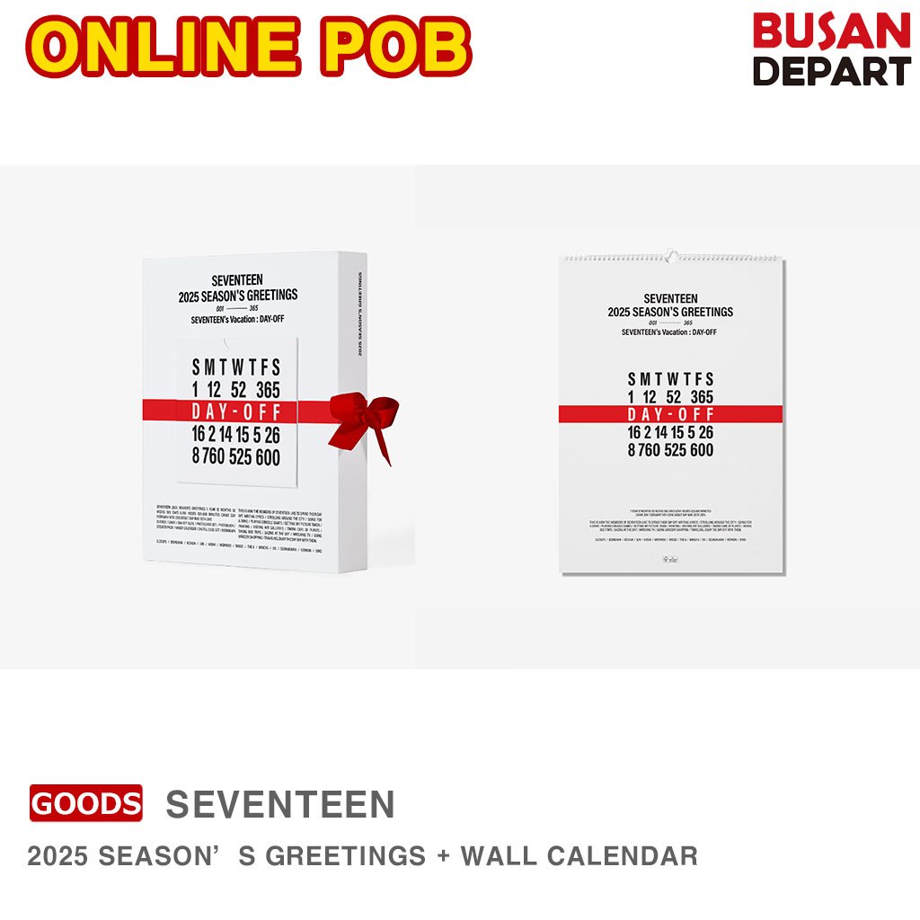 [ONLINE POB]2025 SEVENTEEN SEASON’S GREETINGS + WALL CALENDAR | Shopee ...