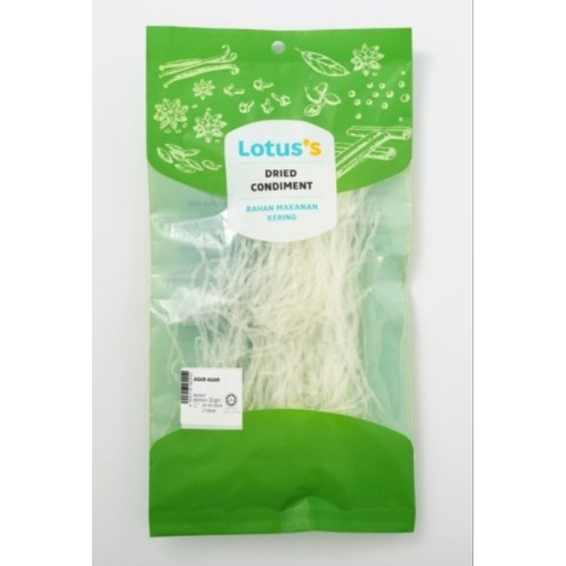 LOTUS Halal Agar Agar Tali Kering 30g | Shopee Malaysia