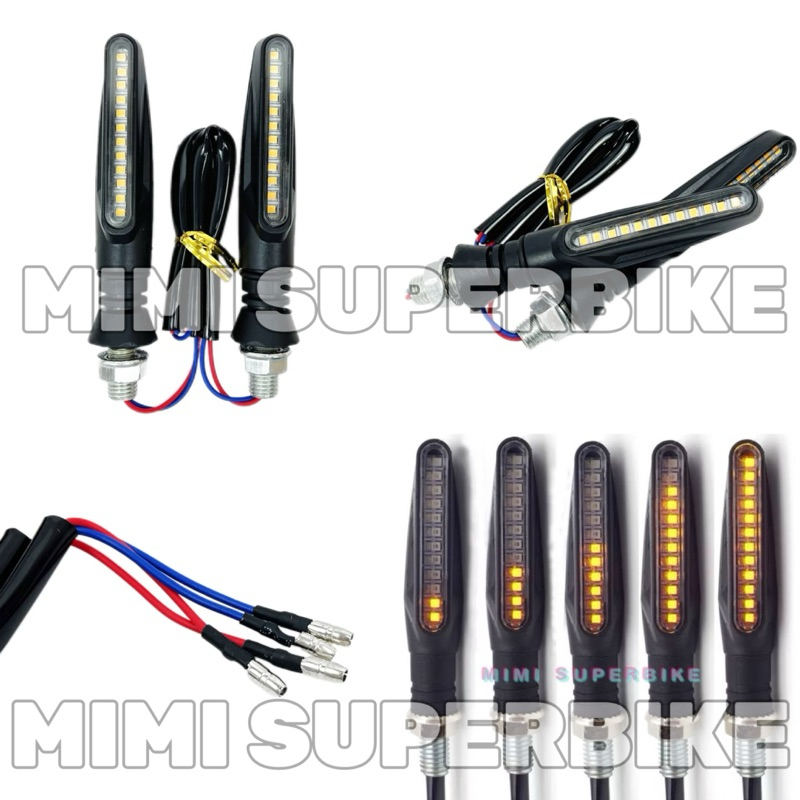 1SET MOTORCYCLE SIGNAL LIGHT LED RUNNING MODE LAMPU MOTO KAWASAKI ...