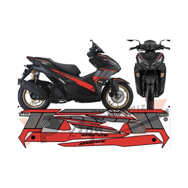 NVX V2 AEROX V2 BODY STICKER CUSTOM 112 | Shopee Malaysia