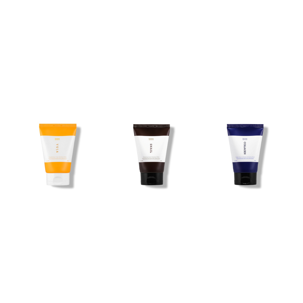 [TENZERO] SLEEPING Line MASK YUJA, SNAIL 2X, COLLAGEN 2X 100g 3.52 Oz. korean Cosmetics K-Beauty ...