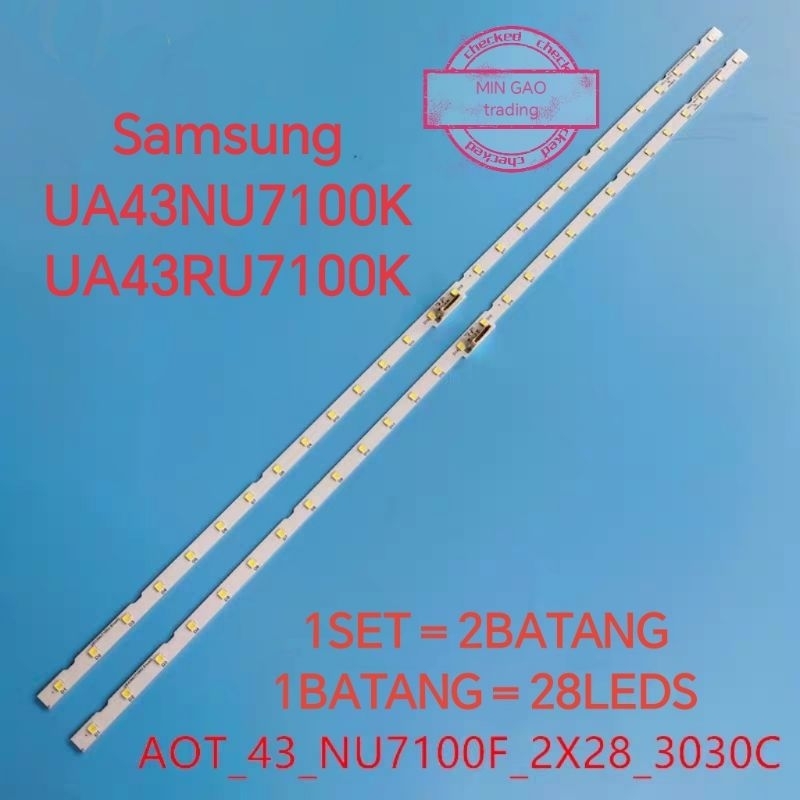 SAMSUNG UA43RU7100K UA43NU7100K 43 INCH LED TV BACKLIGHT ( LAMPU TV ) UA43NU7100 | Shopee Malaysia