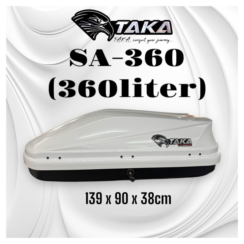 TAKA White SA-360 360liter Roofbox Roof box Roof Storage | Shopee Malaysia