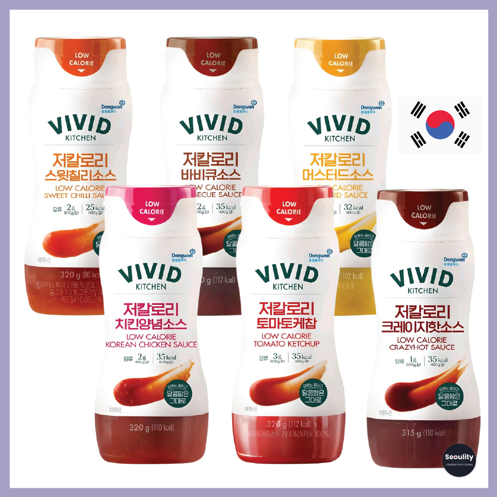 [VIVID KITCHEN]🇰🇷 Korean Low-Calorie Sauce｜Healthy Allulose Condiments ...