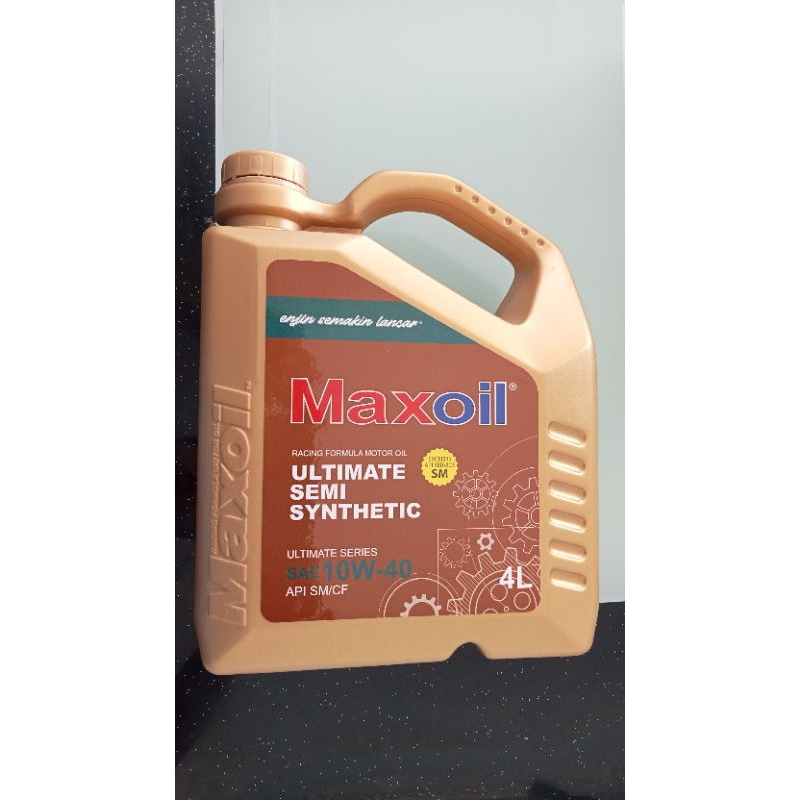 Maxoil Ultimate Semi Synthetic 10W40 SM/CF - 4L | Shopee Malaysia