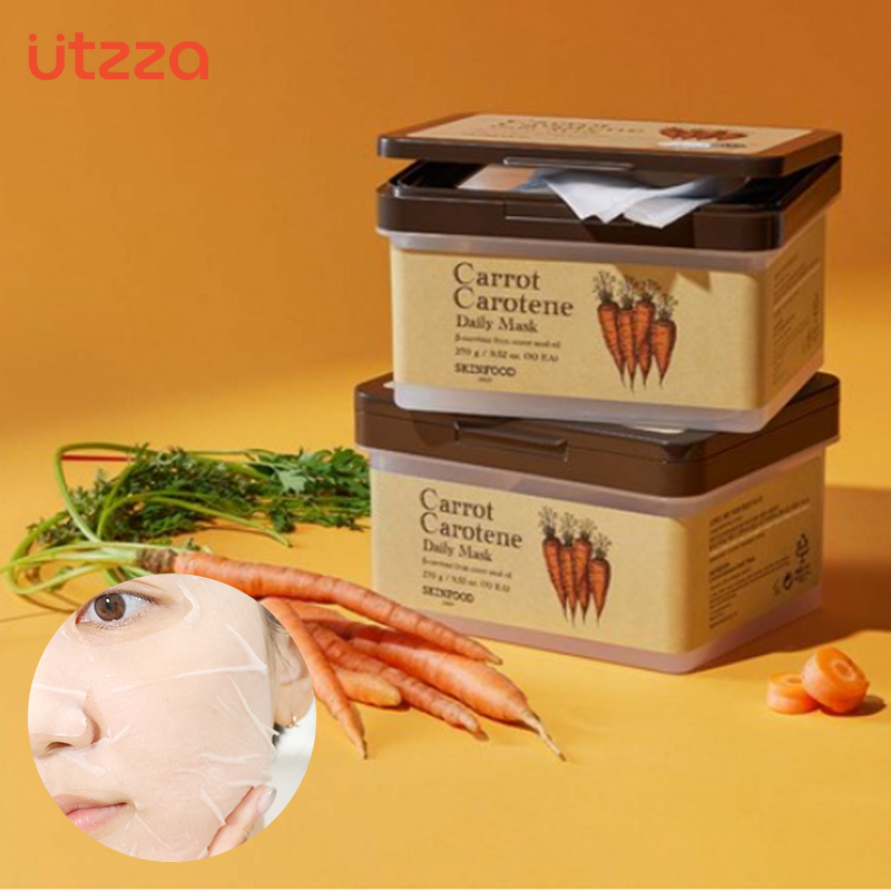 [SKINFOOD] Carrot Carotene Daily Mask 30 Sheets | 5-Minute Skin ...