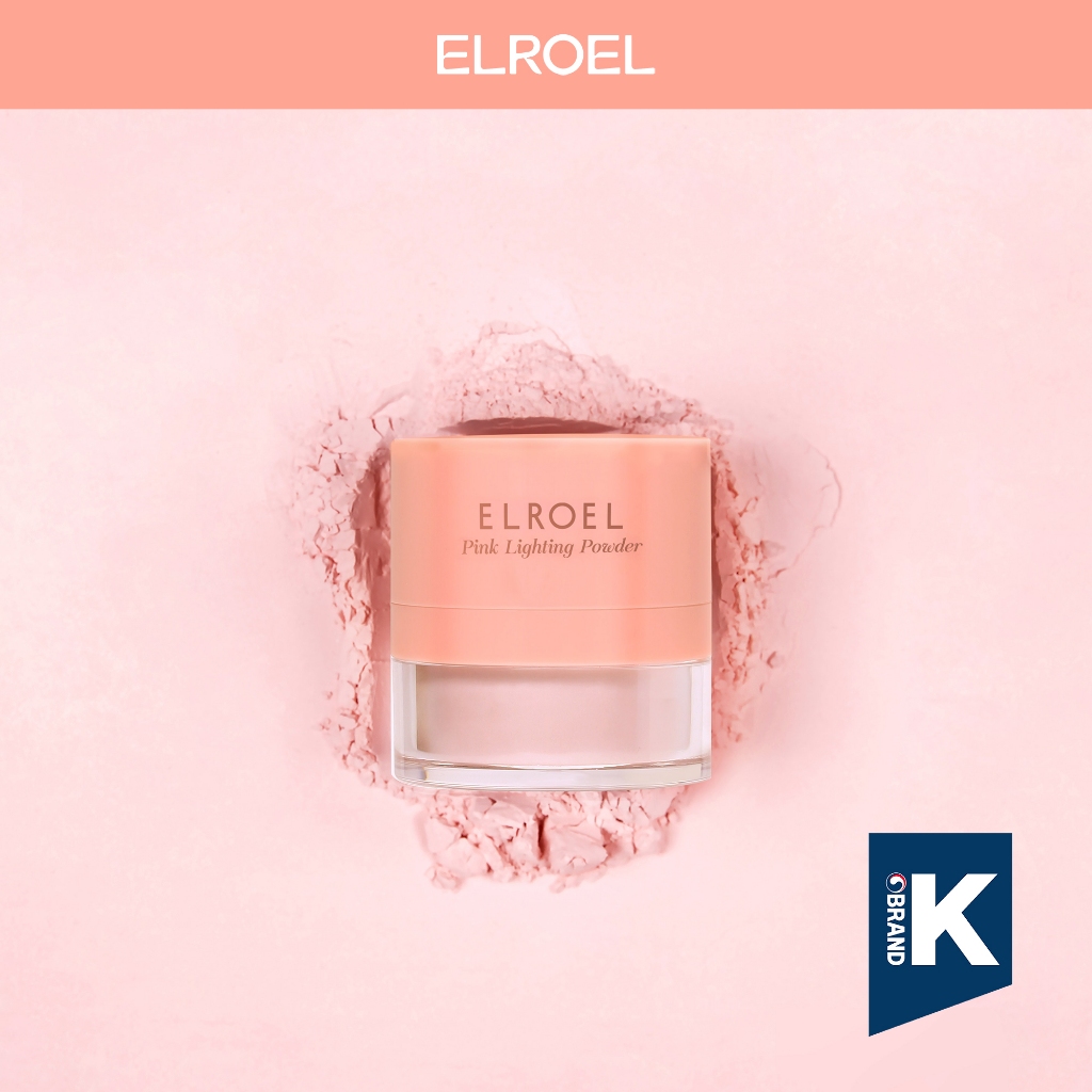 [Elroel Official] Pink Lighting Powder | Soft Pink Glow with Built-In ...