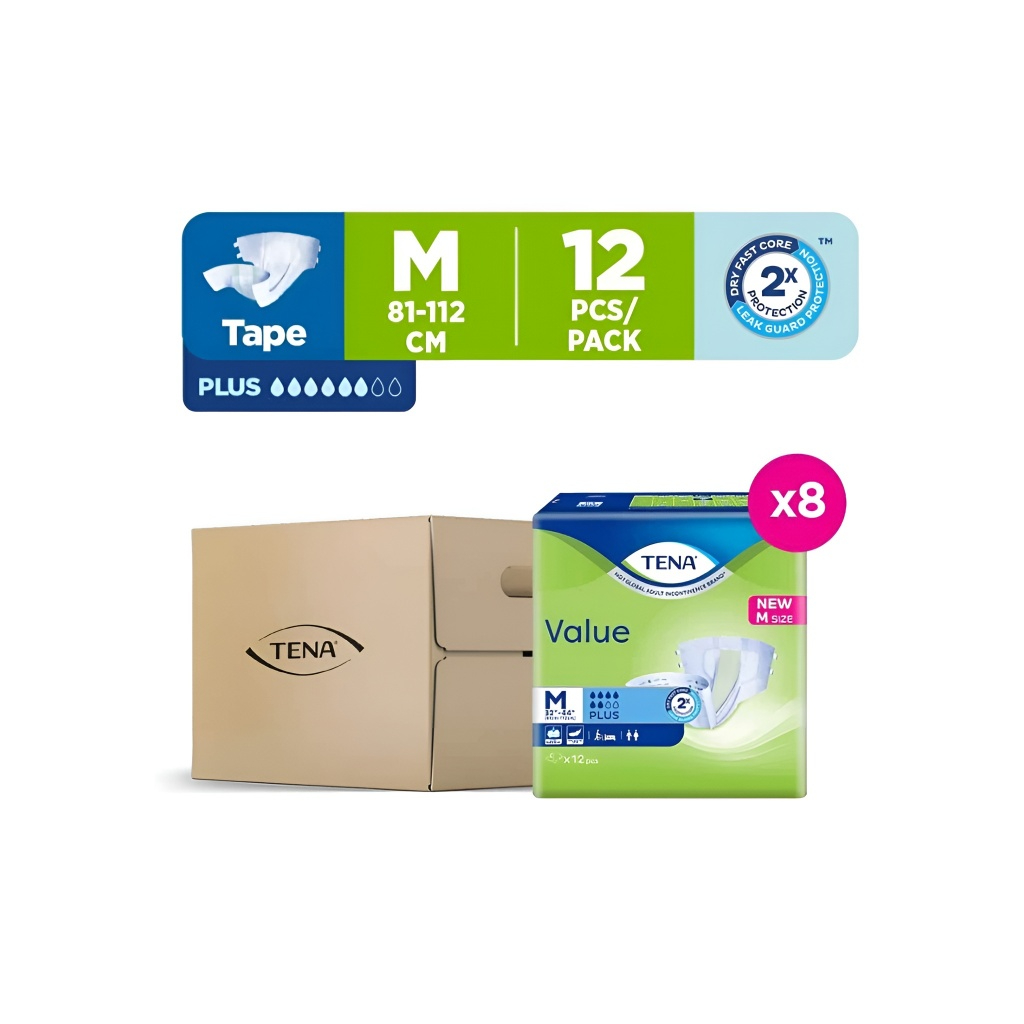 Tena Value Adult tape diapers Value Pack Incontinence disposable | Shopee Malaysia