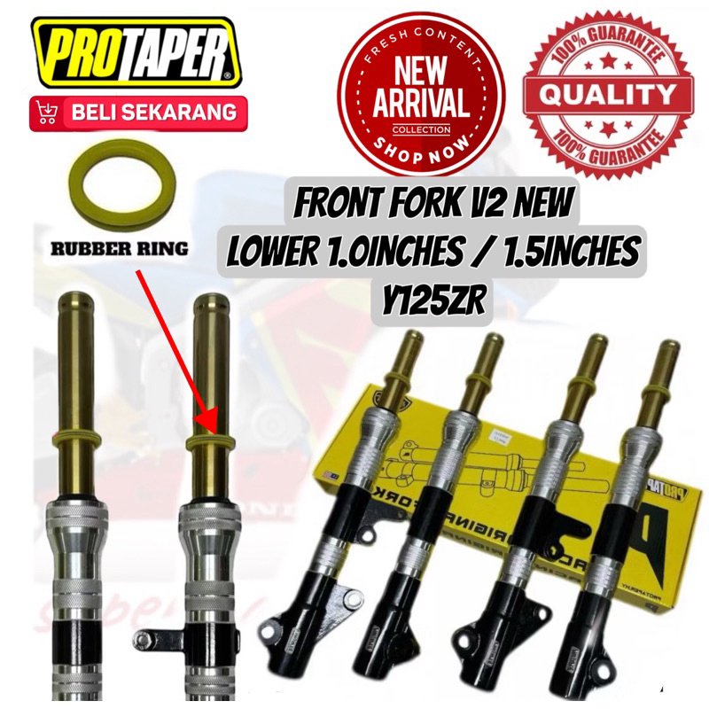 ORIGINAL PROTAPER Y125ZR FRONT FORK V2 NEW CNC LAY LOWER 1.5 INCHES 1.0 ...