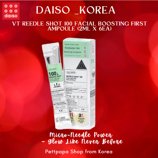 VT Reedle Shot 100 Facial Boosting First Ampoule (2ml x 6ea) | Shopee Malaysia