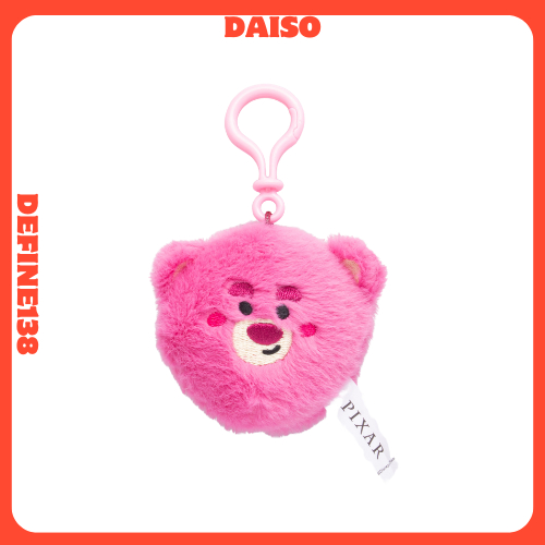 DAISO Pixar Toy Story Lotso Fluffy Plush Keychain | 7.5cm | Shopee Malaysia