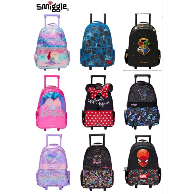 Smiggle Trolley Backpack/Smiggle School Bag Trolley | Shopee Malaysia