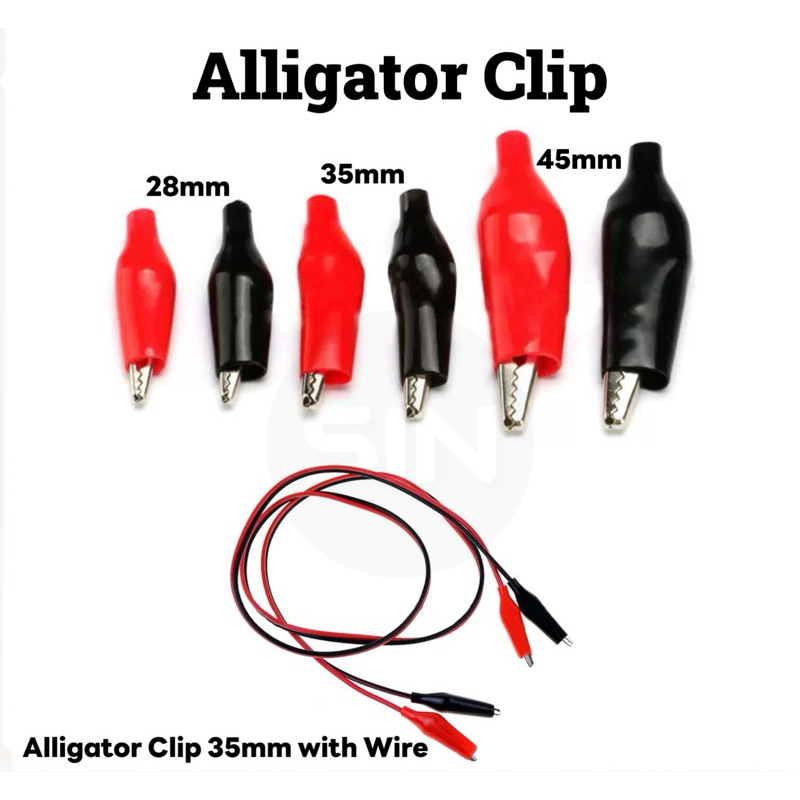 Alligator Clip Electric Clip Sheath Clip Wire Small Battery Clip Power ...