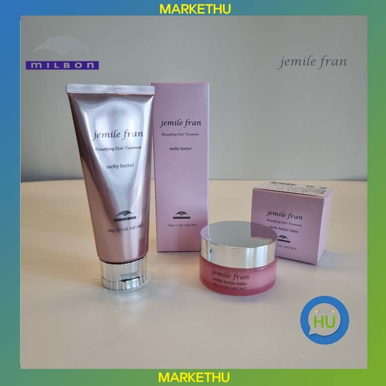 Milbon Jemile Fran Melty Butter 2 Types Cream 100g, Balm 40g/Leave-in ...