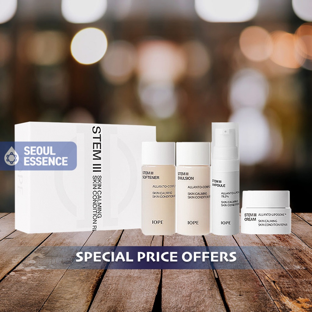 IOPE Stem Ⅲ (3) Experience Kit (4 Items) / Cream / Ampoule - Anti-Aging ...