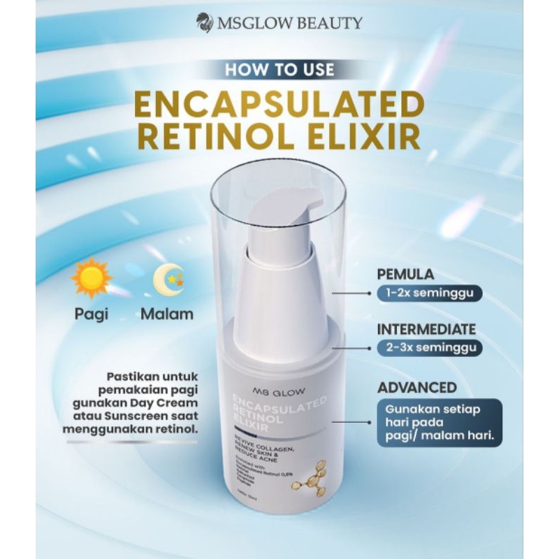 New EXP 2026 !!️ Encapsulated Retinol Elixir MS GLOW | Shopee Malaysia