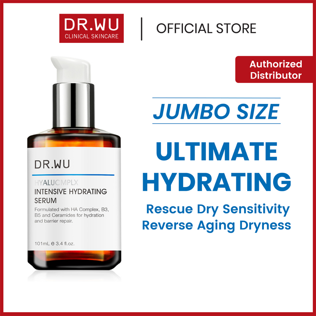 [DR. WU] Hyalucmplx Intensive Hydrating Serum 101ml Jumbo Size-Beyond Hydration, Repair ...