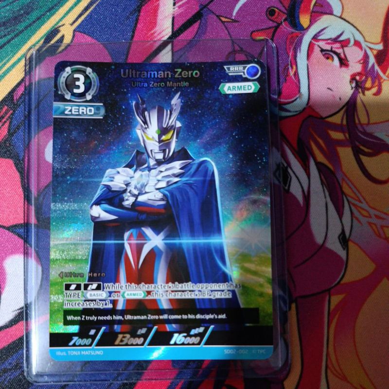 Ultraman Card Game English Ultraman Zero Ultra Zero Mantle SD02-002 RRR | Shopee Malaysia