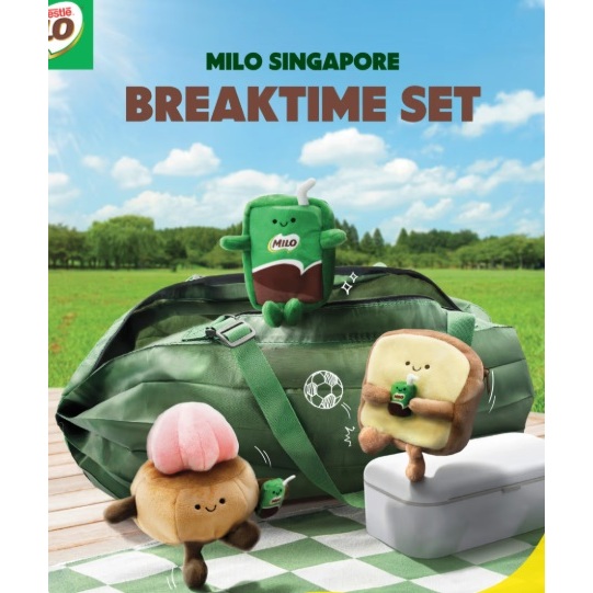 MILO Plush Collectible Duffel Bag Breaktime Set - Gem Biscuit/Milo ...